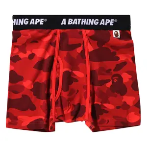 A BATHING APE Color Camo Trunks - Red