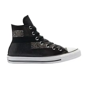 CONVERSE Chuck Taylor All Star High Glitter Sneakers - Black