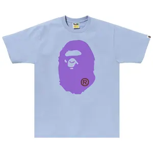 A BATHING APE Ape Head Tee - Blue