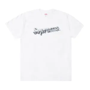 Supreme Chrome Logo Tee - White