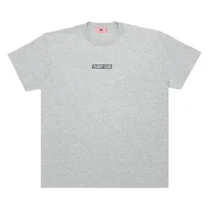 FLIGHT CLUB Slant Logo Tee 'heather Gray/black - Grey