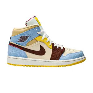 JORDAN 1 Mid Se Maison Chateau Rouge - Multi-color