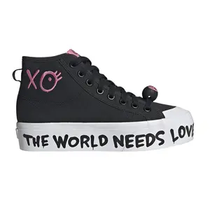 Adidas André Saraiva X Wmns Nizza Platform Mid 'xo - Black
