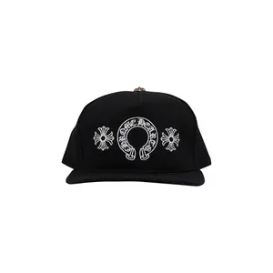 Chrome Hearts Horseshoe Denim Cap - Black
