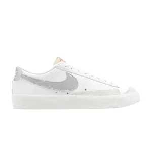 Nike Blazer Low '77 Metallic Silver Sneakers - White