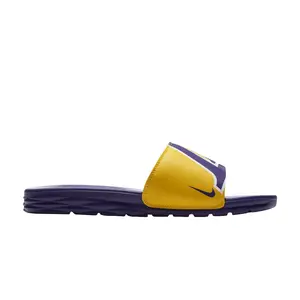 Nike Nba X Benassi 'lakers' Slides - Yellow