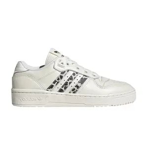 Adidas Rivalry Low Animal Print Sneakers - White