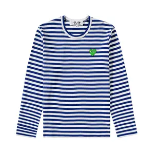 Play Comme Des Garcon Long-sleeve Striped T-shirt - Blue