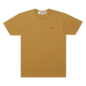 Play Comme Des Garcon Small Heart T-shirt 'olive - Green