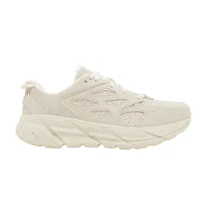 HOKA® Clifton L Suede Sneakers - Cream