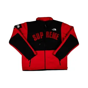 Supreme X The North Face Arc Logo Denali Fleece Jacket - Red