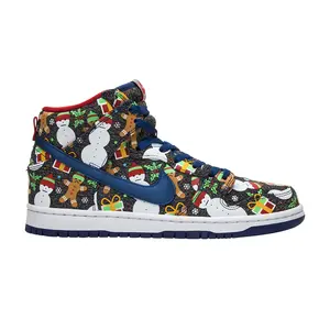 Nike Concepts X Dunk Pro High "ugly Christmas Sweater" Sneakers - Multi-color