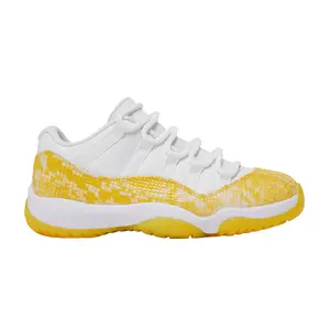 JORDAN Low Snakeskin Sneakers - Yellow