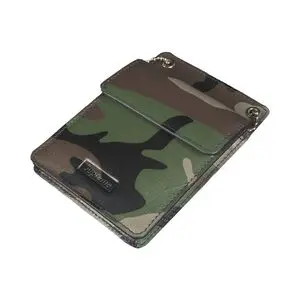 Supreme Leather Id Holder And Wallet 'camo - Multicolor