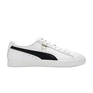 PUMA Clyde Core Leather Foil - White
