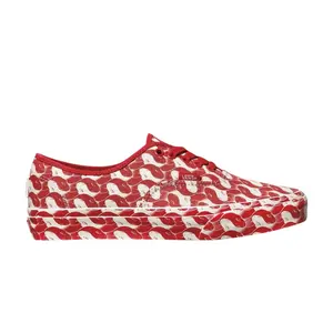 VANS Opening Ceremony X Authentic Snake Checker Sneakers - Red
