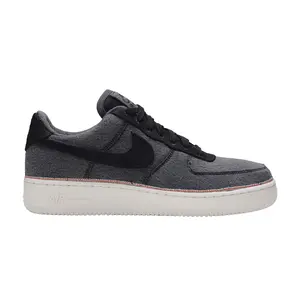 Nike 3x1 X Air Force 1 Low Premium Denim Sneakers - Black