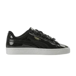 PUMA Basket Heart Patent Sneakers - Black