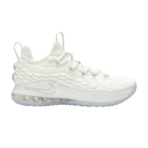 Nike Lebron 15 Low Metallic Sneakers - White