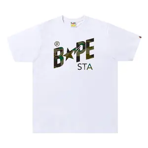 A BATHING APE 1st Camo Logo Tee - White