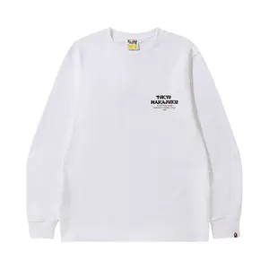 A BATHING APE Japan Culture Daruma Long-sleeve Tee - White