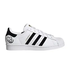 Adidas Superstar 'heart Logo' Sneaker - White