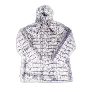 Supreme Faux Fur Hooded Coat - Purple