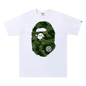 BAPE Color Camo Big Ape Head Tee /green - White