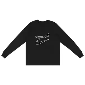 TRAVIS SCOTT For Nike Sb Smile Long-sleeve T-shirt - Black