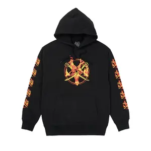 PALACE Flamed Hood - Black