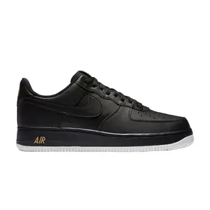 Nike Air Force 1 Low '07 'leaf Crest Logo' Sneakers - Black