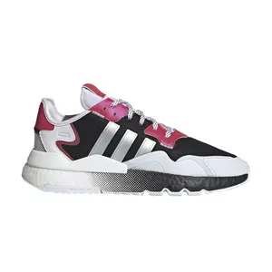 Adidas Nite Jogger Silver Metallic Sneakers - Black