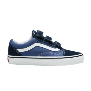 VANS Old Skool Suede Canvas Velcro Sneakers - Blue
