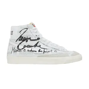 Nike Naomi Osaka X Comme Des Garçons X Blazer Mid '77 'home Is Where The Heart Is' Sneakers - White