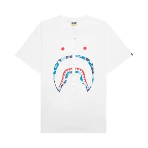 A BATHING APE Abc Camo Shark Tee /blue - White