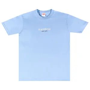 Supreme Classic Logo Tee 'light Slate - Blue