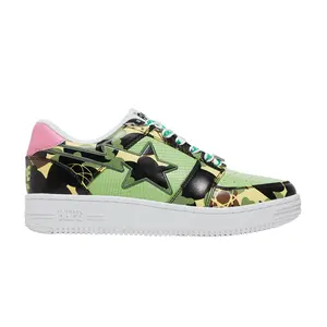 A BATHING APE Mo' Wax X Unkle X Bapesta Low M2 'original Headz' Sneaker - Green