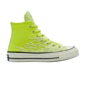 CONVERSE Chuck 70 High Archival Glitter Flame - Green