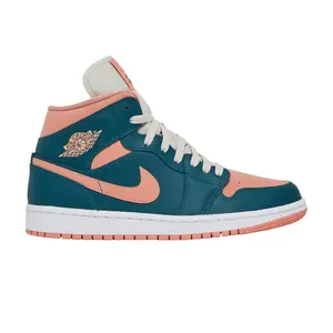 JORDAN 1 Mid High Top Sneakers - Teal