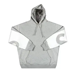 Supreme Big Logo Hooded Sweatshirt - Grey