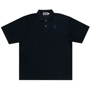 A BATHING APE Ape Head Towelling Polo 'navy - Blue