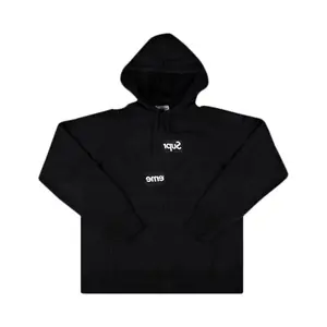 Supreme X Comme Des Garçons Shirt Split Box Logo Hooded Sweatshirt - Black