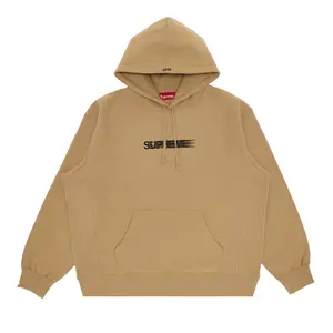 Supreme Motion Logo Hooded Sweatshirt - Tan