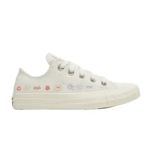 CONVERSE Chuck Taylor All Star Low Embroidered Floral - White