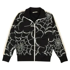Palm Angels Spider Web Track Jacket - Black