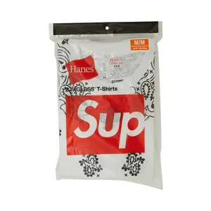 Supreme X Hanes Bandana Tagless Tees - White