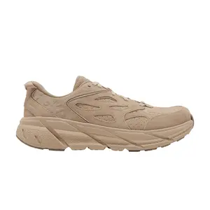 HOKA® Clifton L Suede Shifting Sand Dune Pink