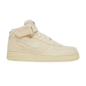 Nike X Stussy Air Force 1 Mid 'fossil' Sneaker - Tan