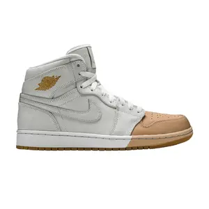 JORDAN 1 Retro High Premium Dipped Toe Sneakers - White