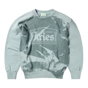 Aries Sunbleached Temple Sweatshirt - Grey